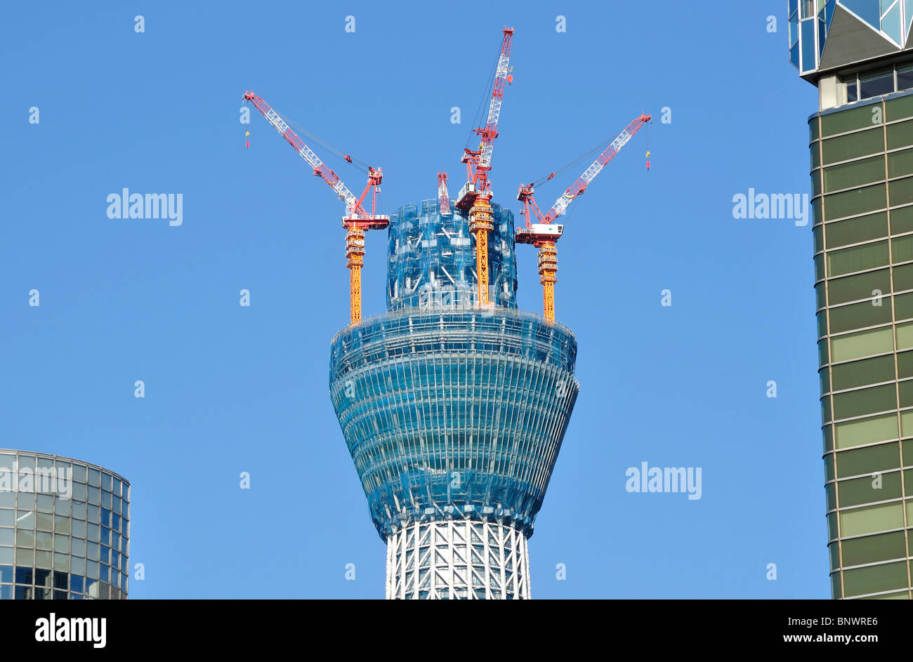 First observatory platform of "Tokyo Sky Tree", Tokyo`s new TV tower ...