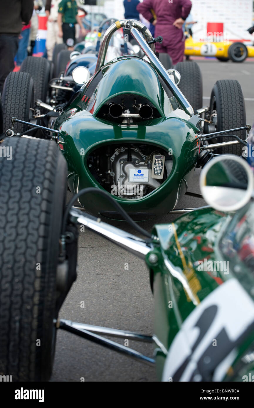 Historic Lotus Grand Prix cars, 2010 Silverstone Classic, England, UK ...