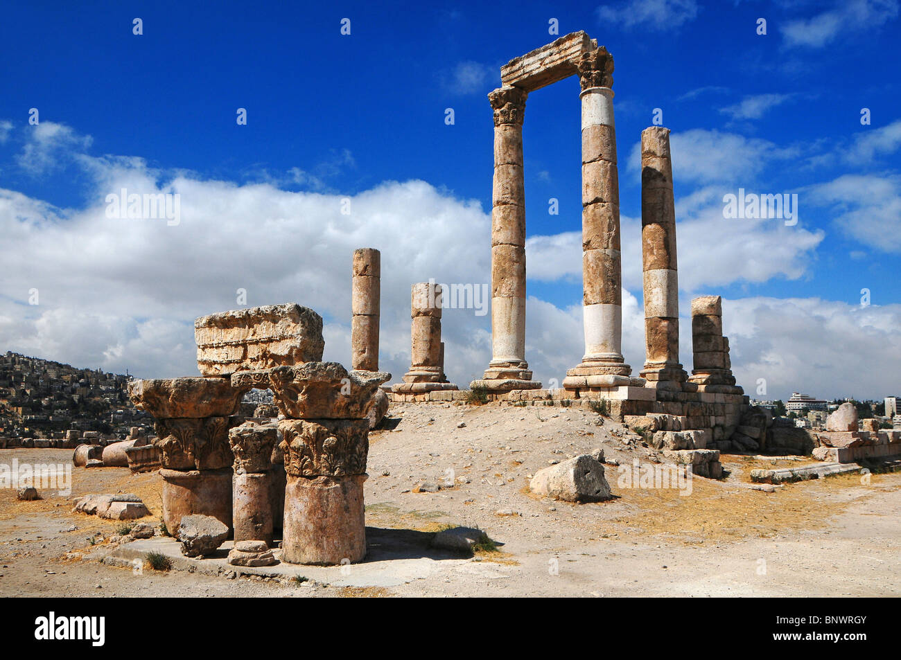 Amman, Jordan: the Citadel Stock Photo - Alamy