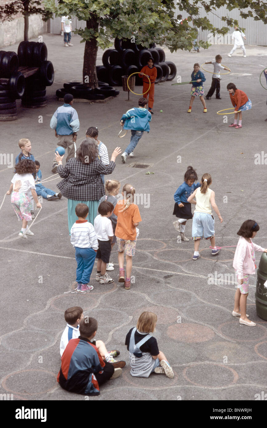 Primary school playground Stock Photo - Alamy
