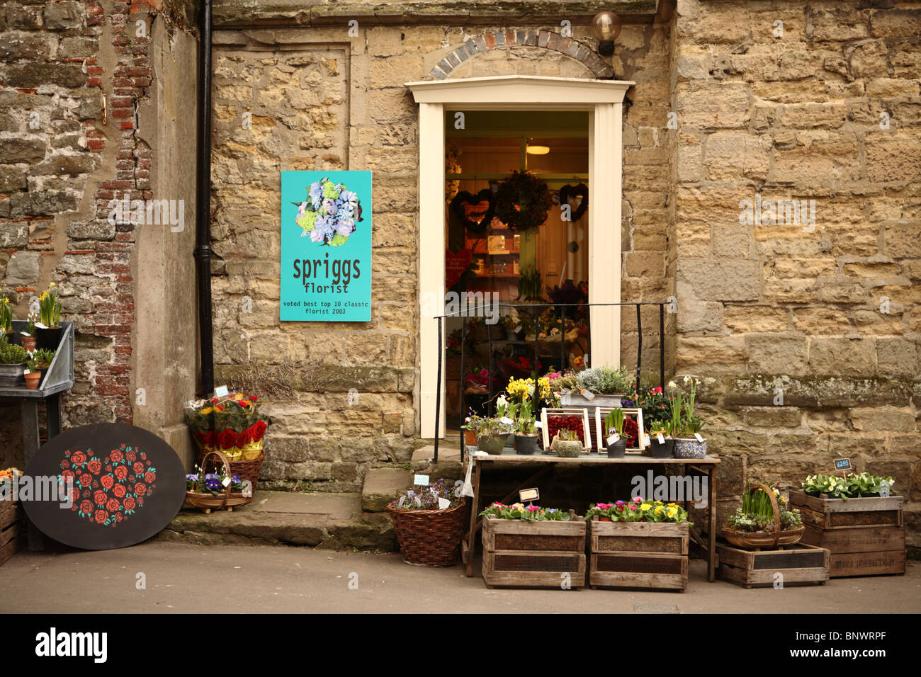 An old traditional florist shop in Petworth, Sussex, GU28 Stock Photo ...