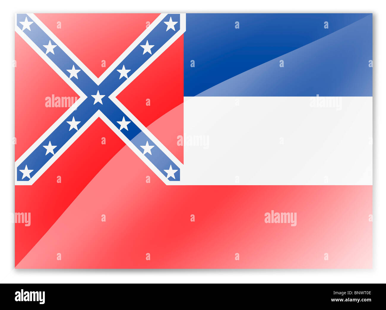 Mississippi flag Cut Out Stock Images & Pictures - Alamy