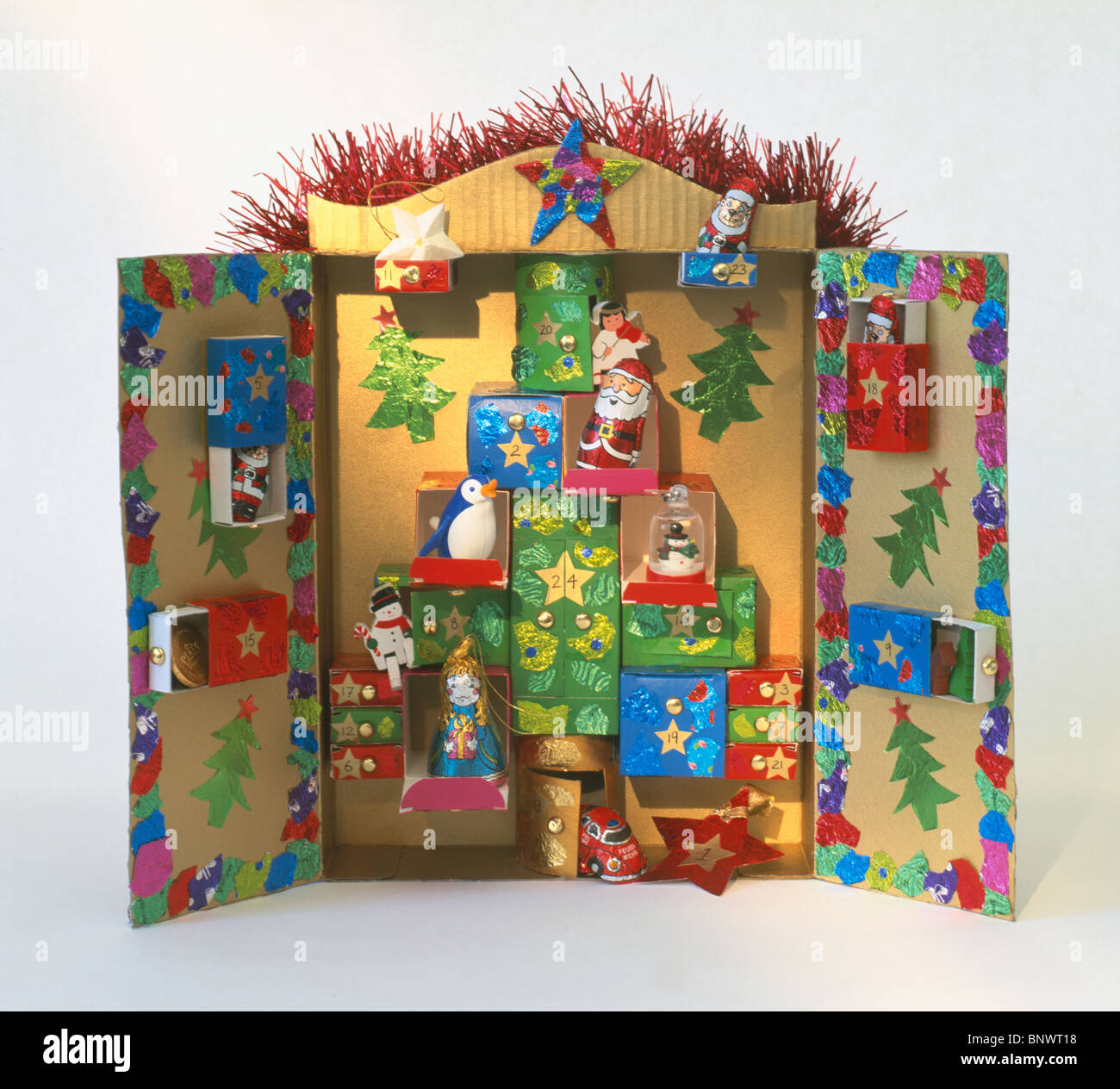 Christmas advent calendar Stock Photo - Alamy