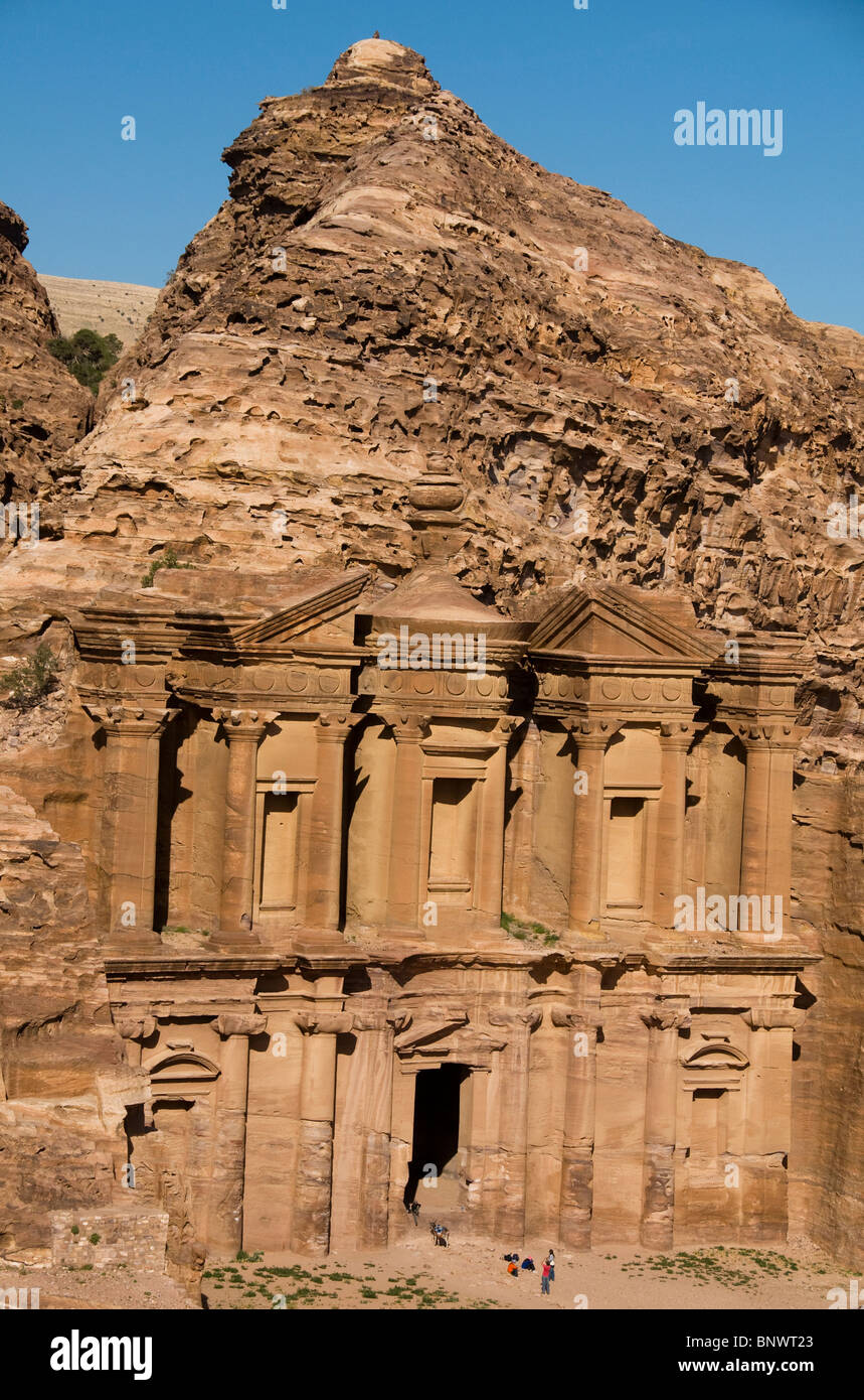 The Monastery in Petra, the UNESCO World Heritage Site in Jordan Stock ...