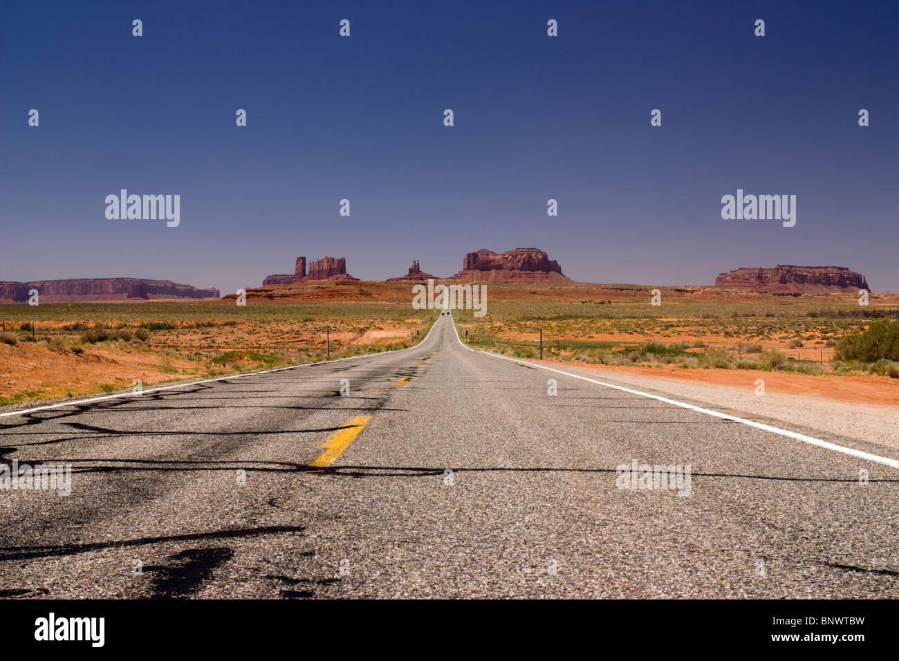 landscape view of the famous monument valley national park in Utah USA ...