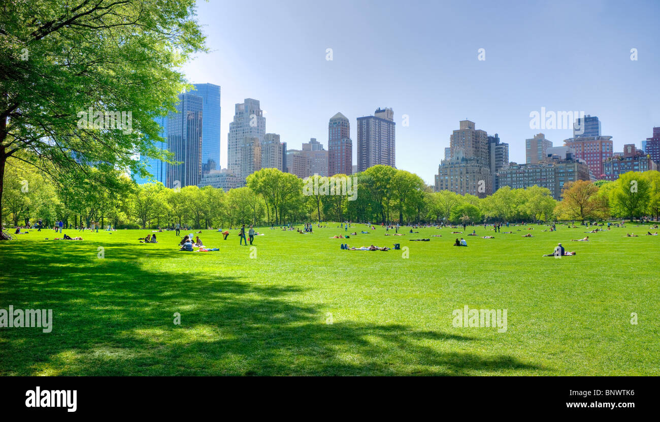Great lawn central park hi-res stock photography and images - Alamy