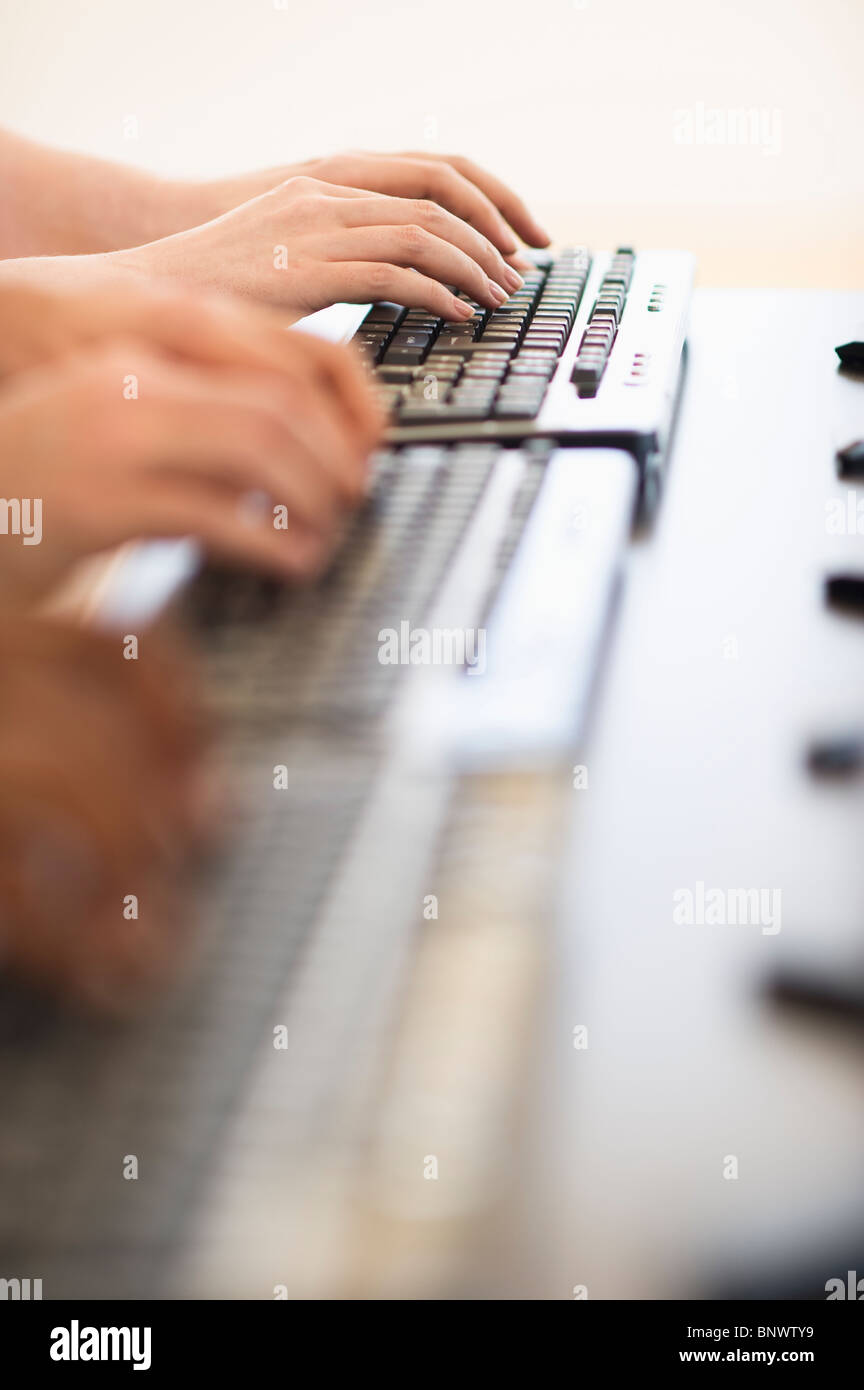 People collaborating computers hi-res stock photography and images - Alamy