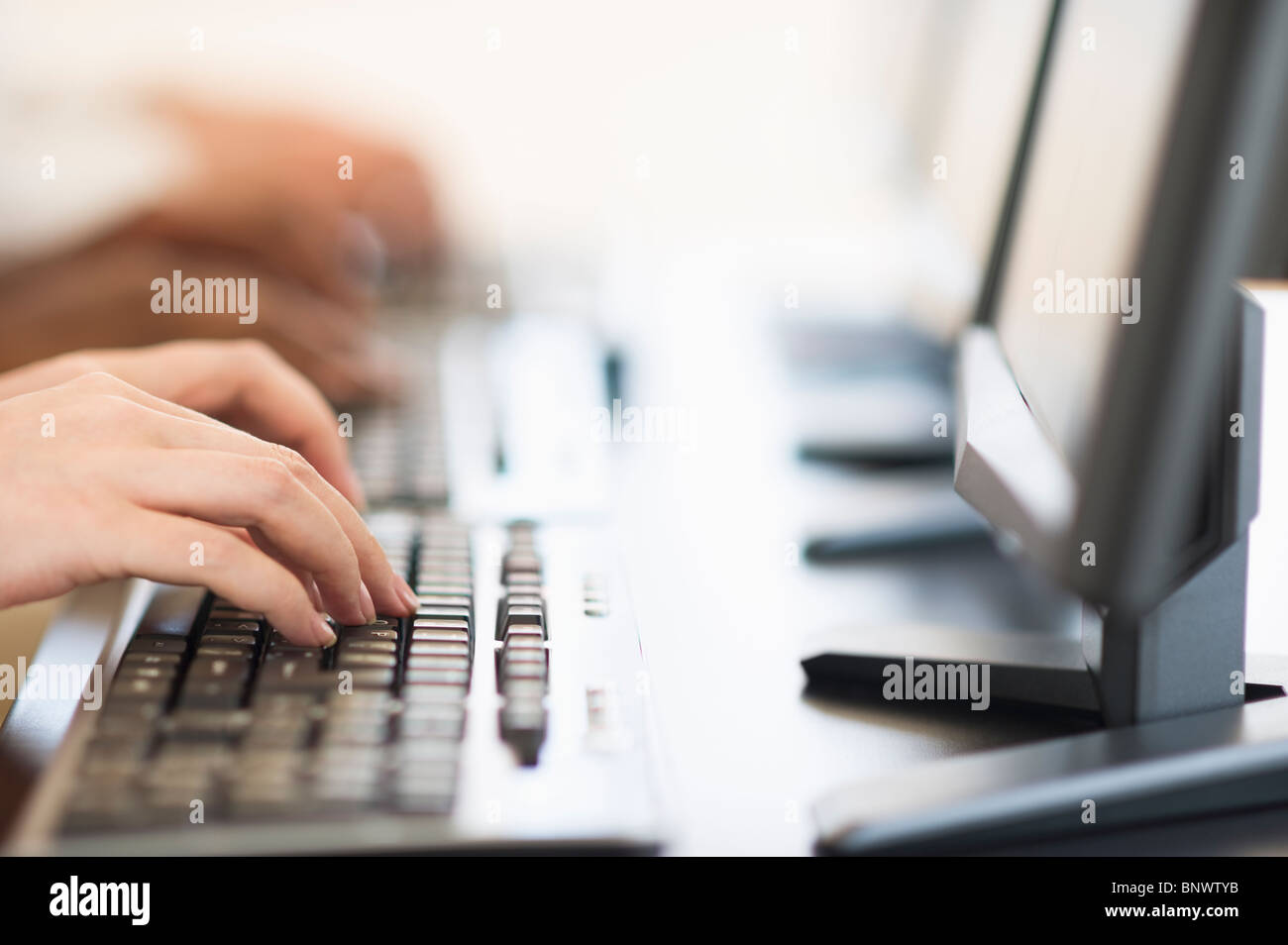 Collaborating computers hi-res stock photography and images - Alamy