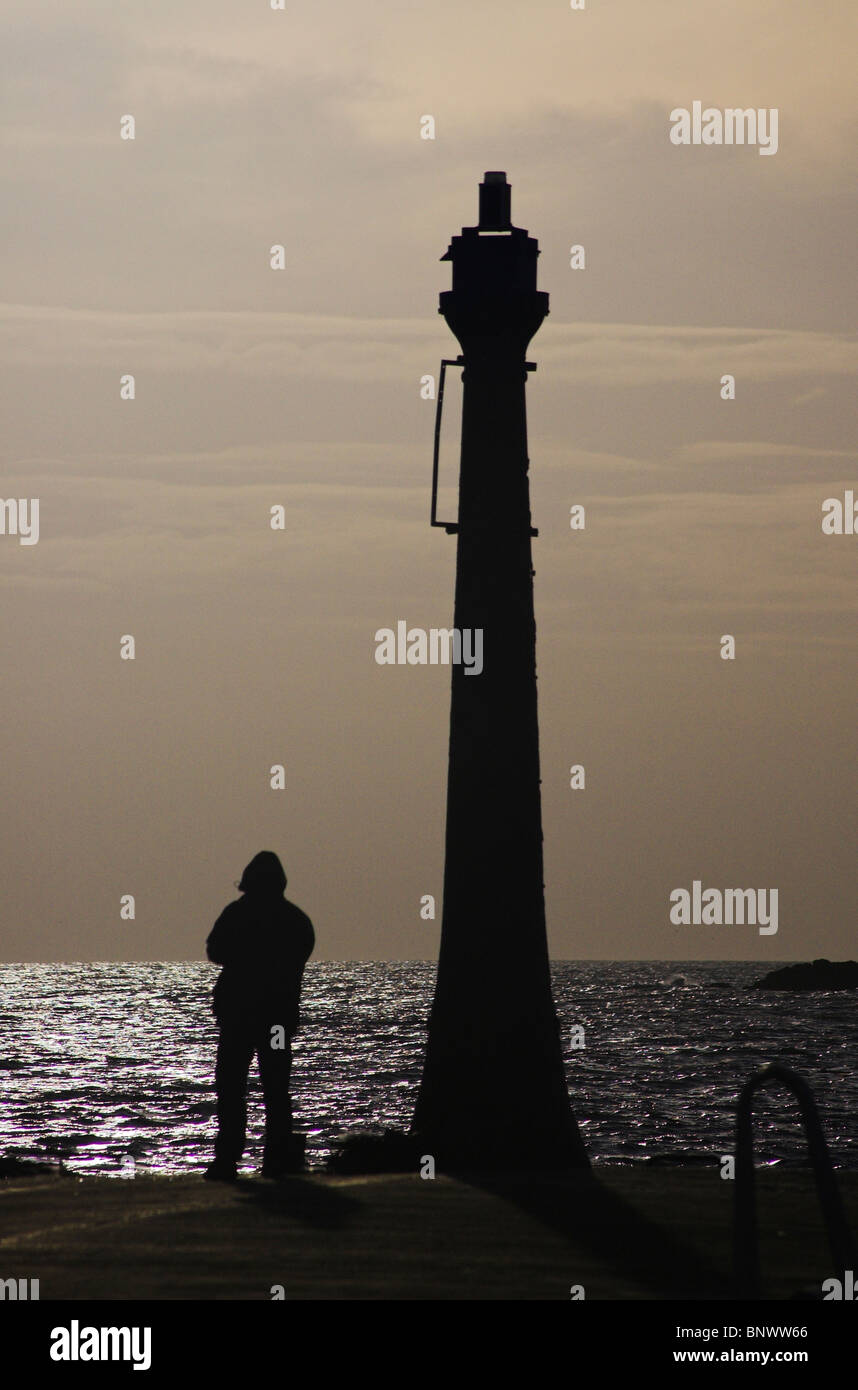 Old Lighthouse, Anstruther Harbour Stock Photo - Alamy