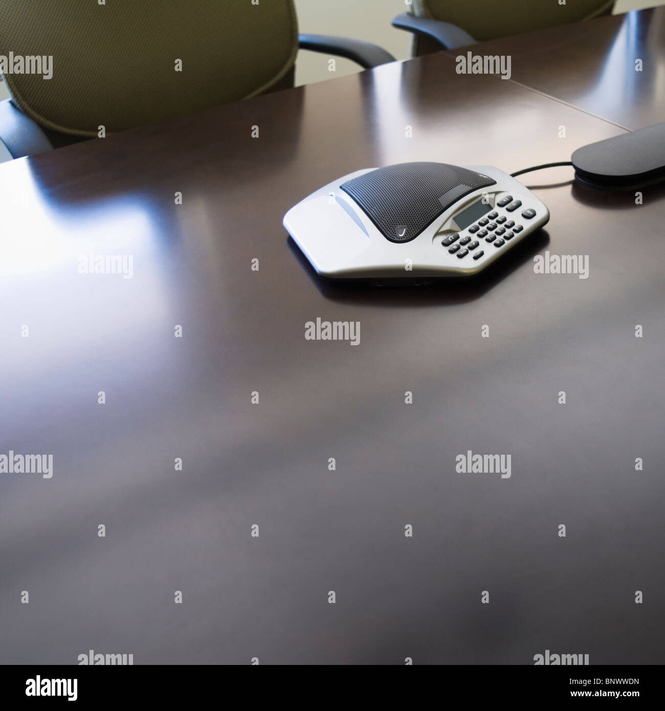 Conference call device on desk in meeting room Stock Photo - Alamy