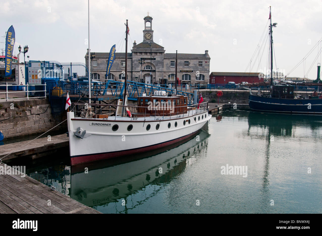 little ship sundowner in ramsgate harbour kent england uk Stock Photo ...