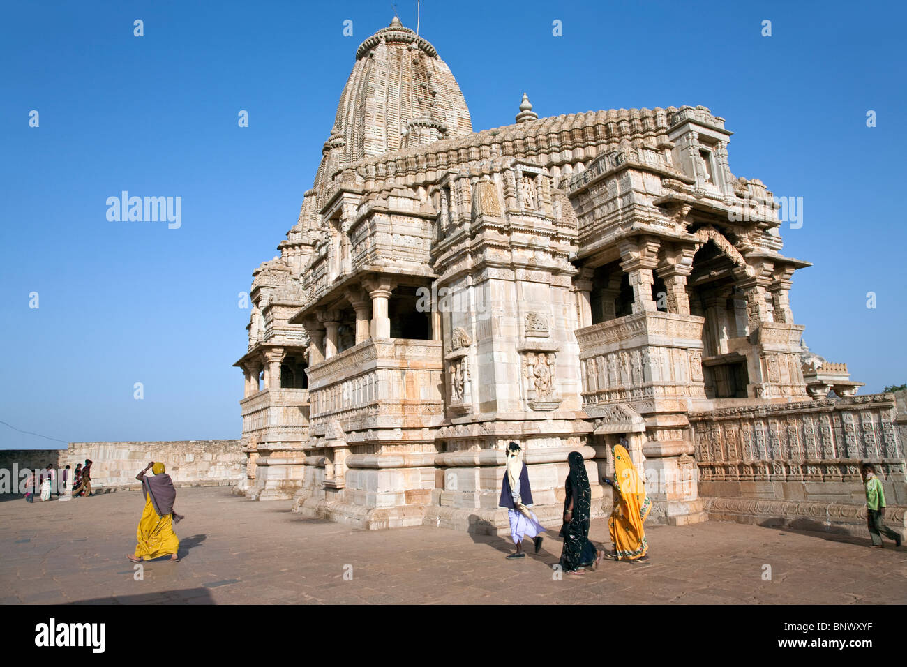 Singa Chowri Temple. Chittorgarh Fort. Rajasthan. India Stock Photo - Alamy