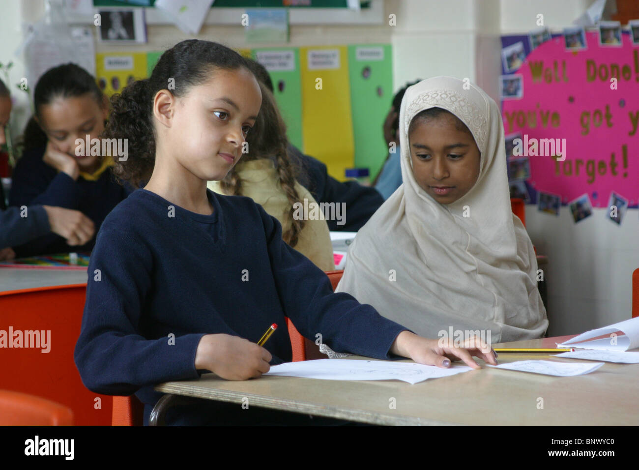British Primary school classroom scene Stock Photo - Alamy