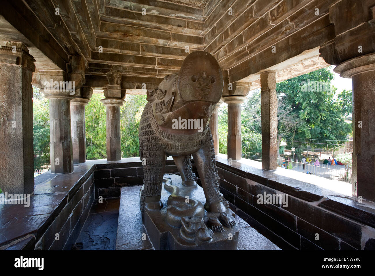 Boar statue (Vishnu vehicle). Varaha Shrine. Khajuraho. India Stock ...