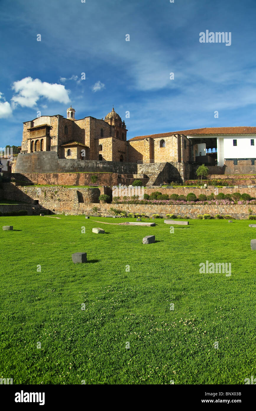 View of the Coricancha Temple in Cusco, Peru Stock Photo - Alamy