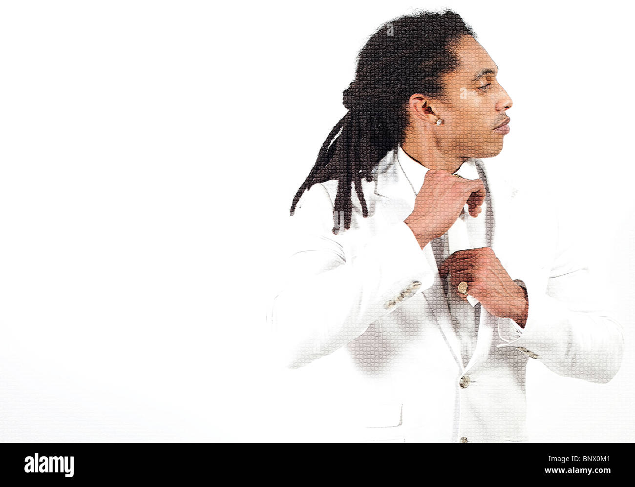 Cuban man wearing white suit hi-res stock photography and images - Alamy