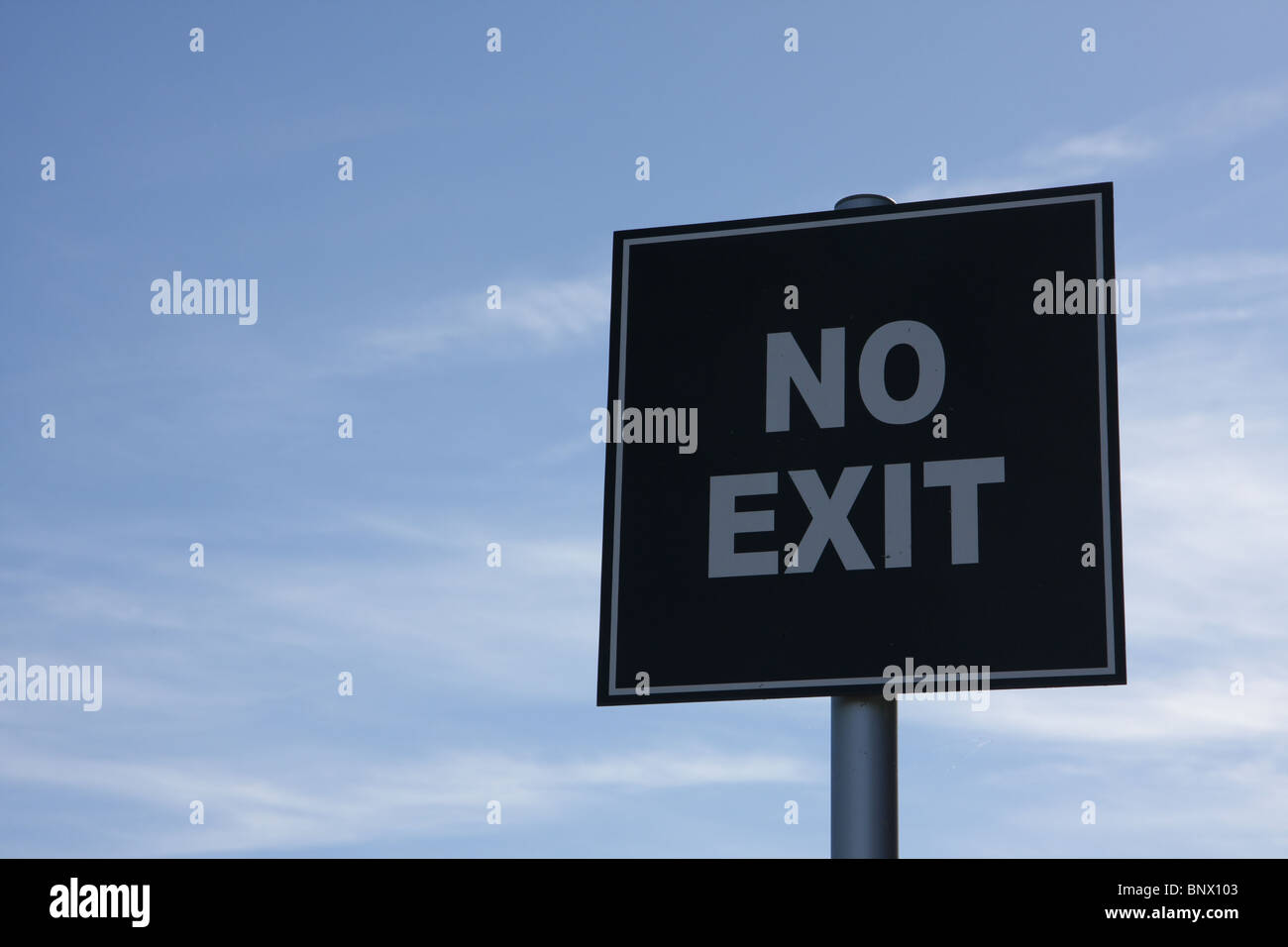 No Exit sign Stock Photo - Alamy