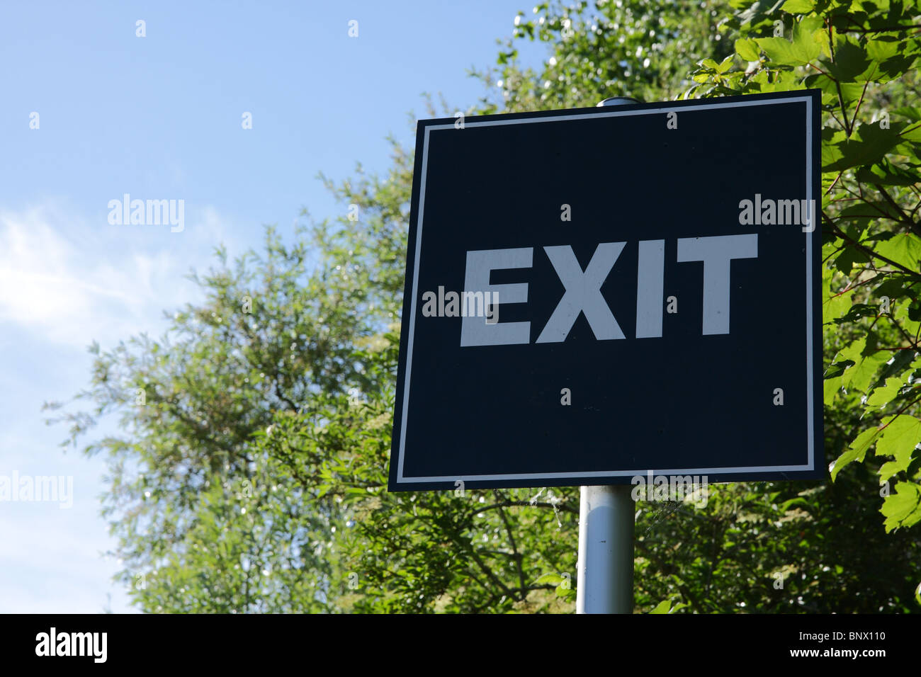 Exit sign road hi-res stock photography and images - Alamy