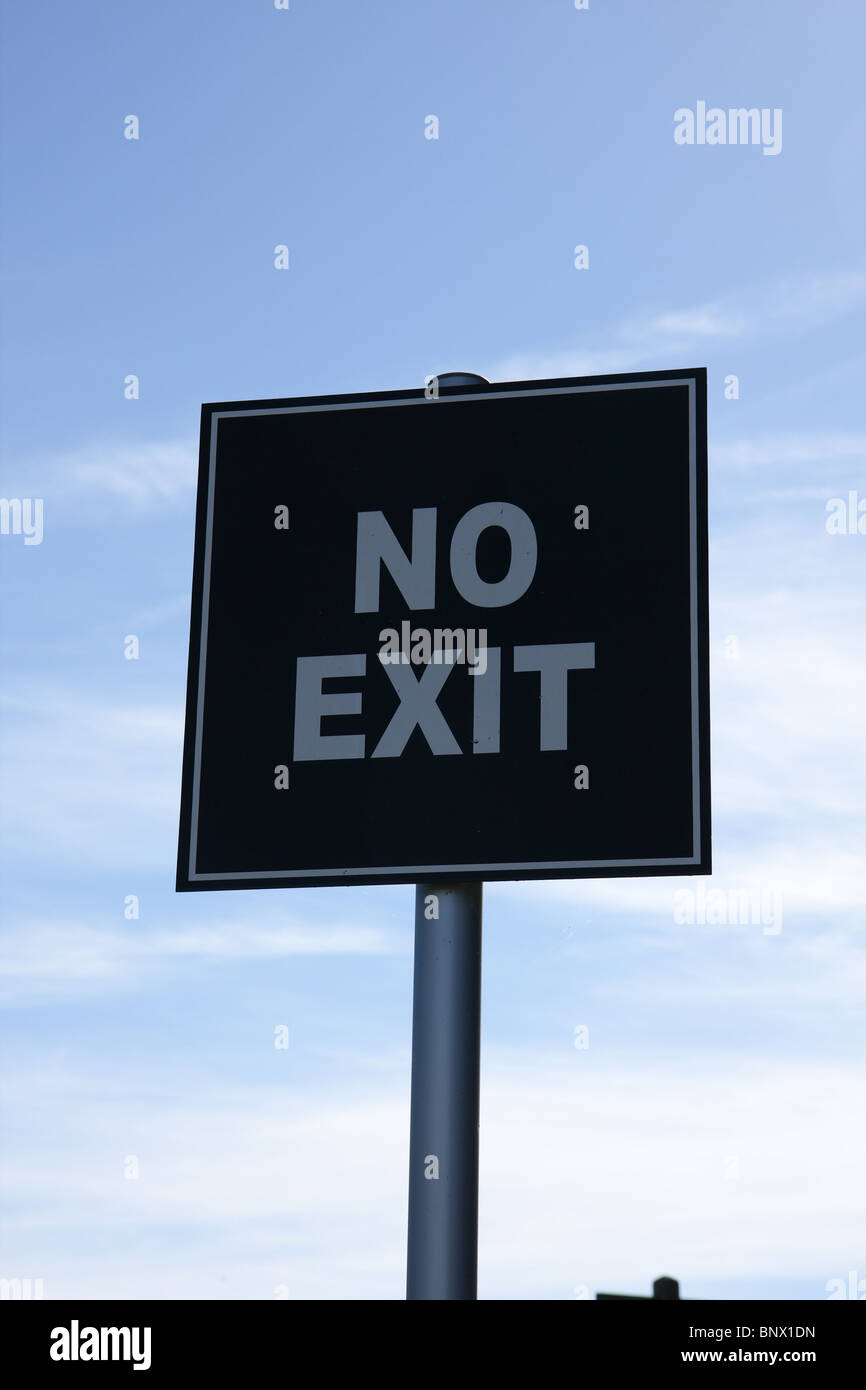 No Exit sign Stock Photo - Alamy