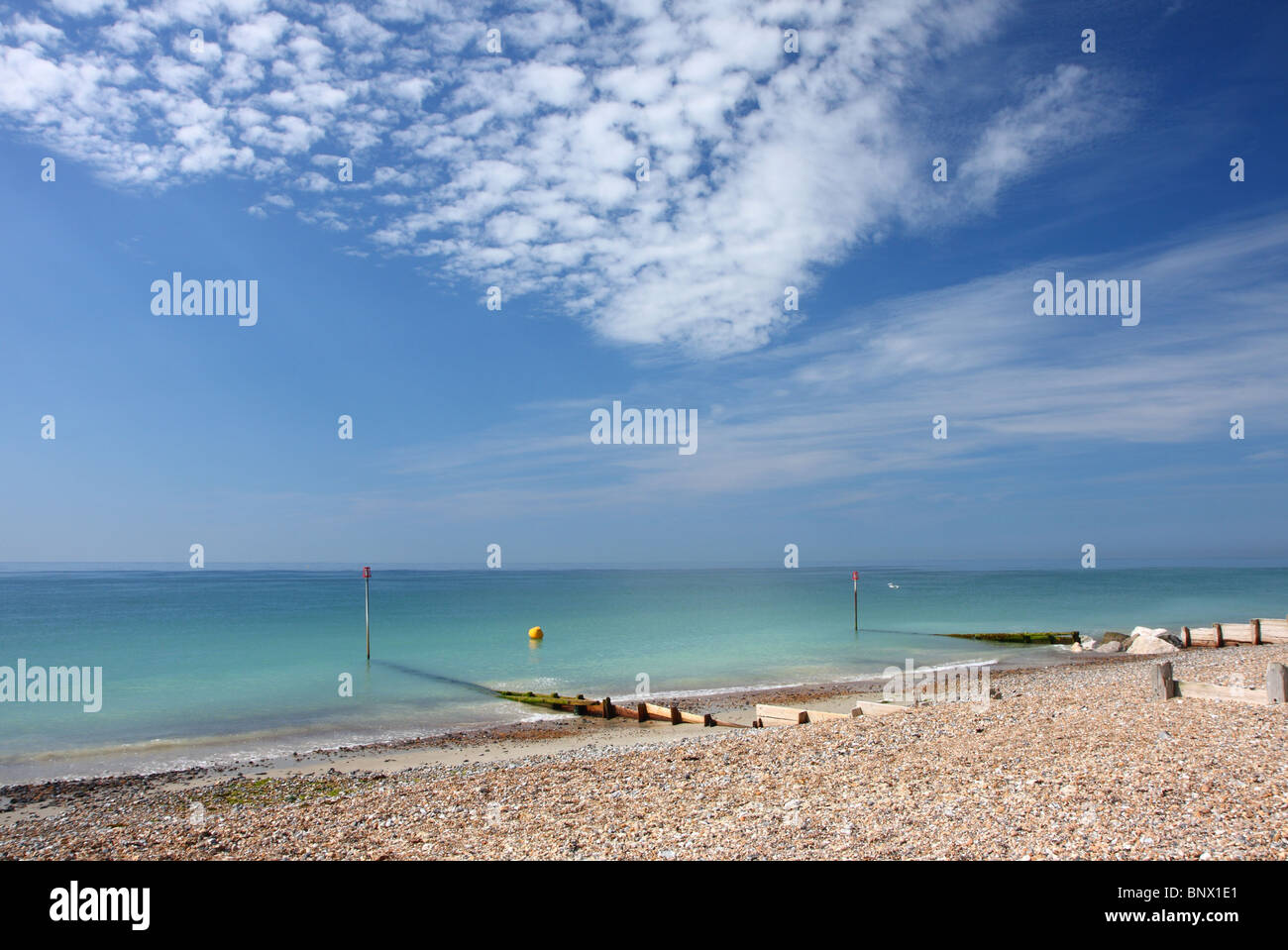 Blue sea in summer Stock Photo - Alamy