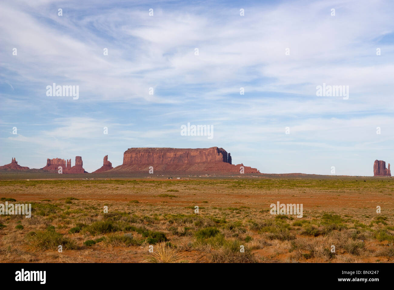 landscape view of the famous monument valley national park in Utah USA ...