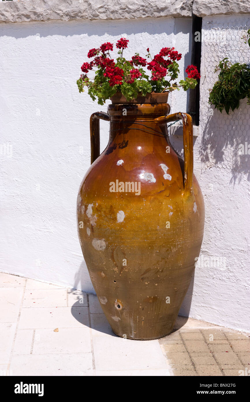 Big ancient amphora in the Apulia region Stock Photo - Alamy