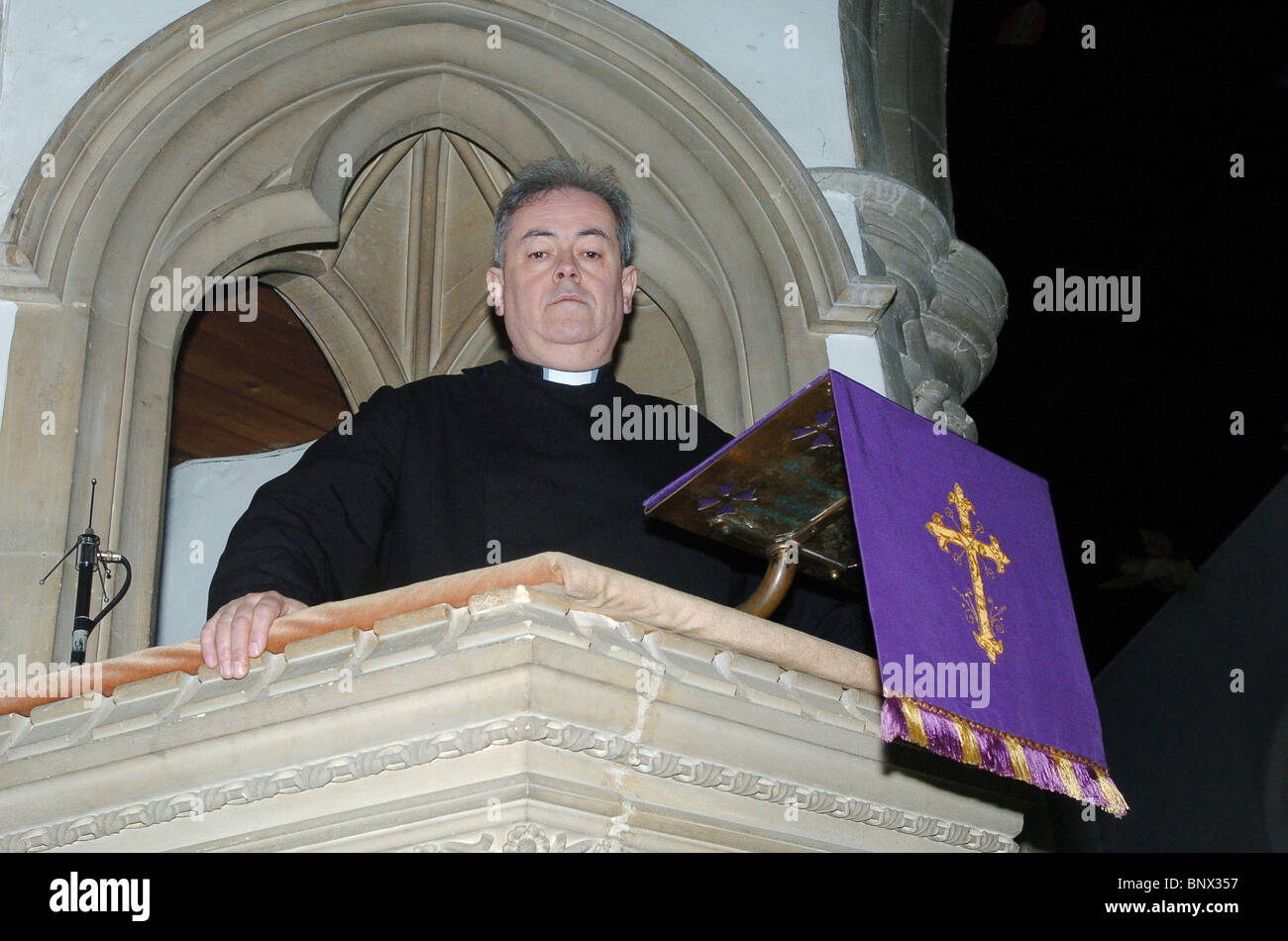 The Rector, The Reverend Michael Trodden, at St Andrews, Ampthill ...