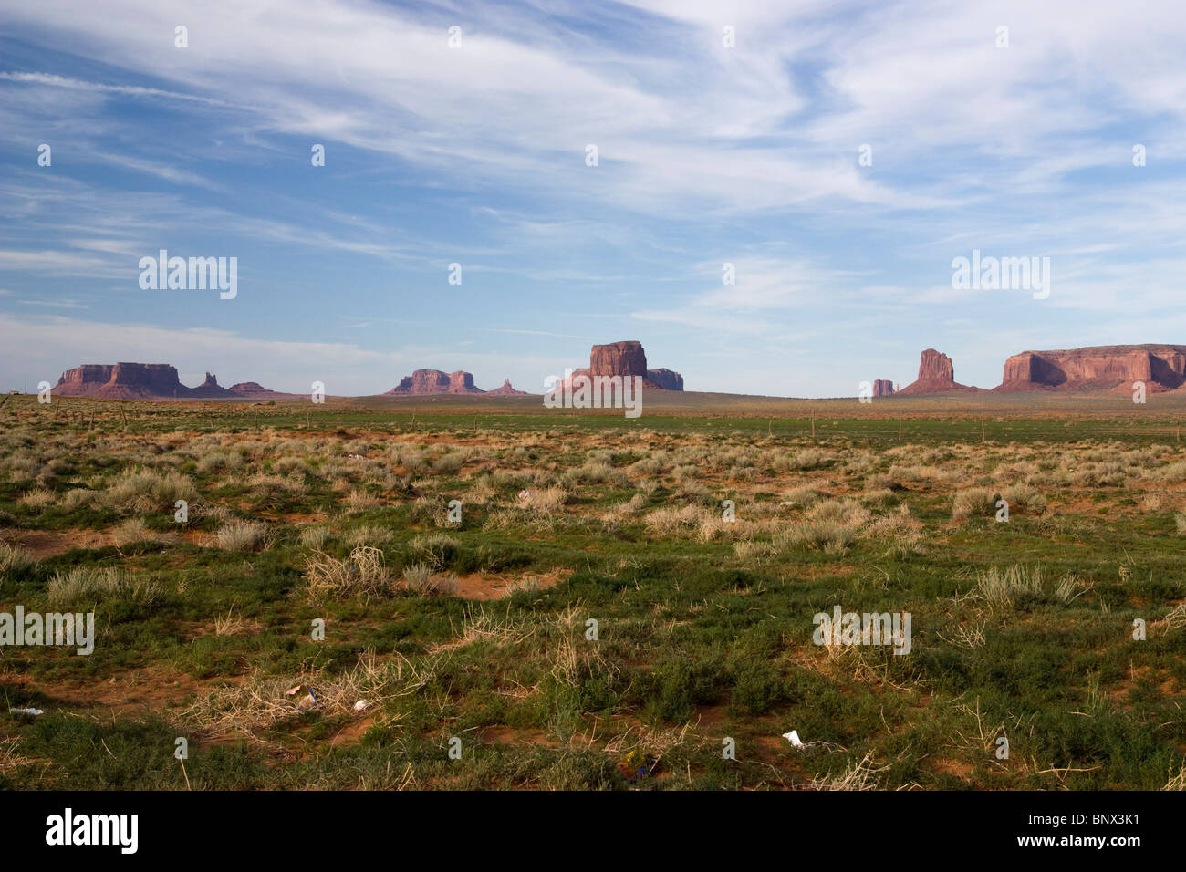 landscape view of the famous monument valley national park in Utah USA ...