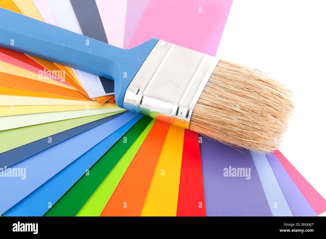 Decorating and painting the interior with many colors Stock Photo - Alamy