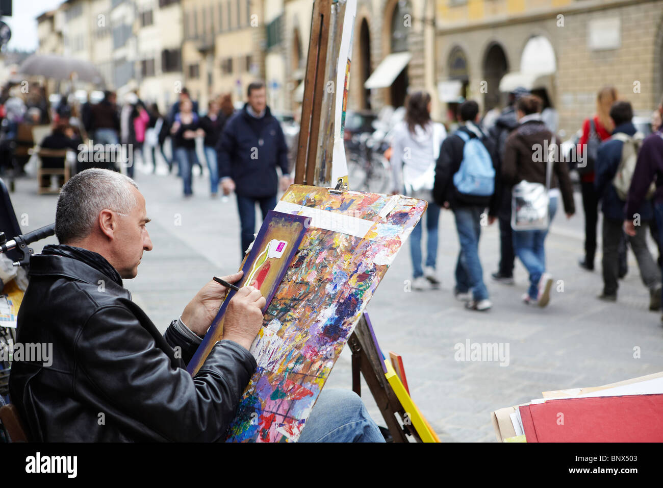 Ponte vecchio artwork hi-res stock photography and images - Alamy