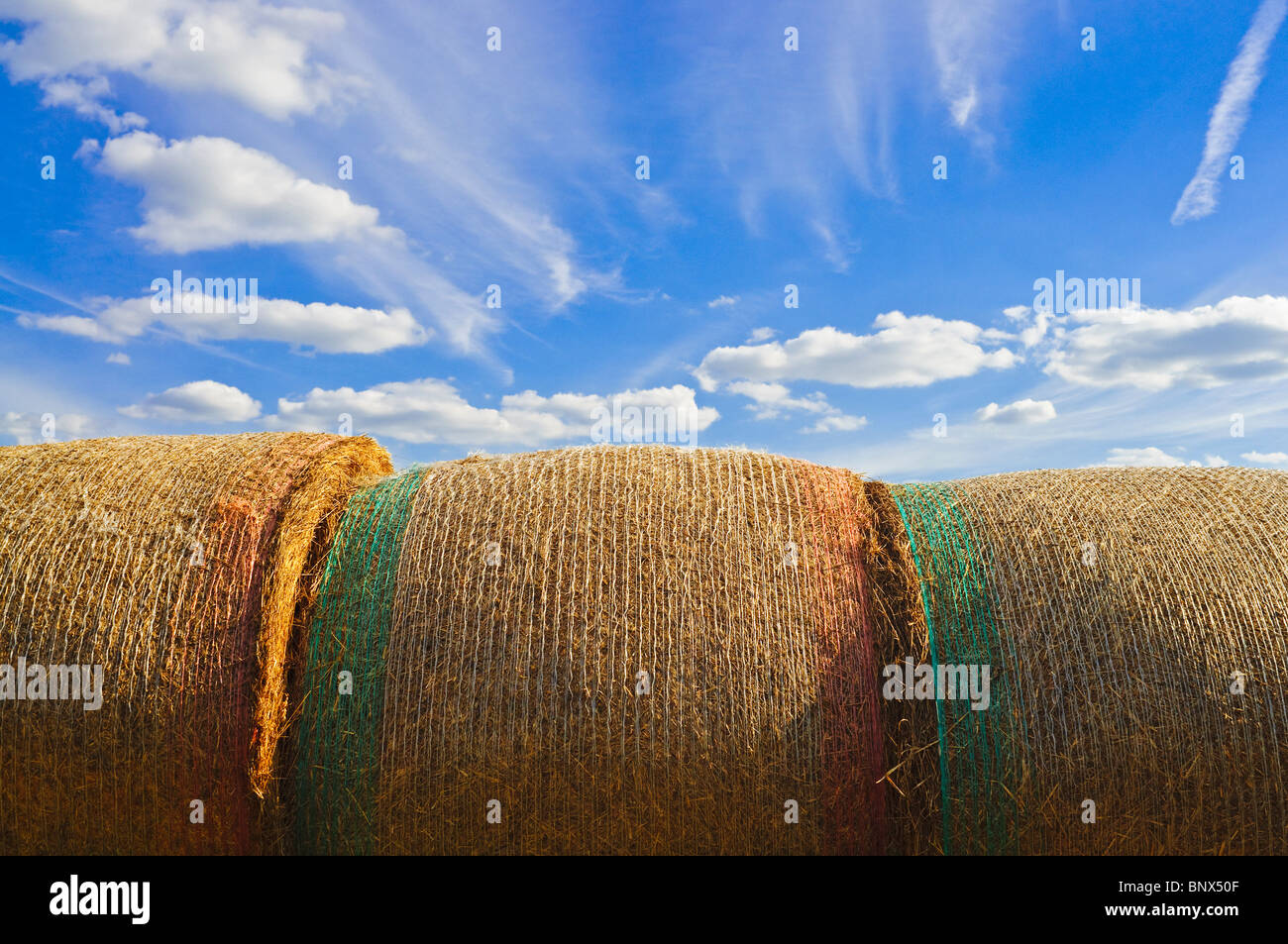 Round straw bales hi-res stock photography and images - Alamy