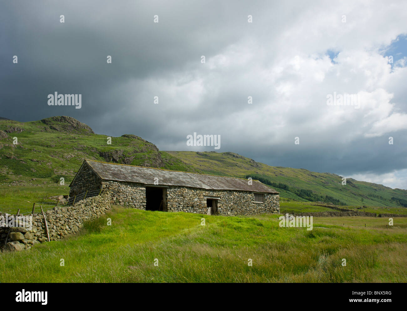 Field barn near Cockley Beck, Duddon Valley, Lake District National ...