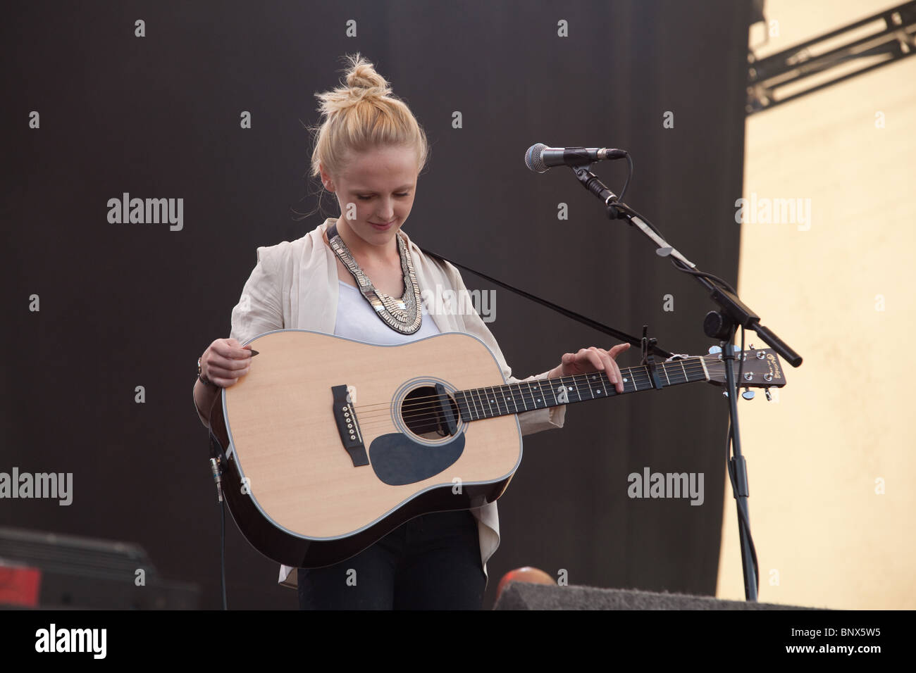 Laura Marling performing at the Latitude festival 2010,Henham Park ...