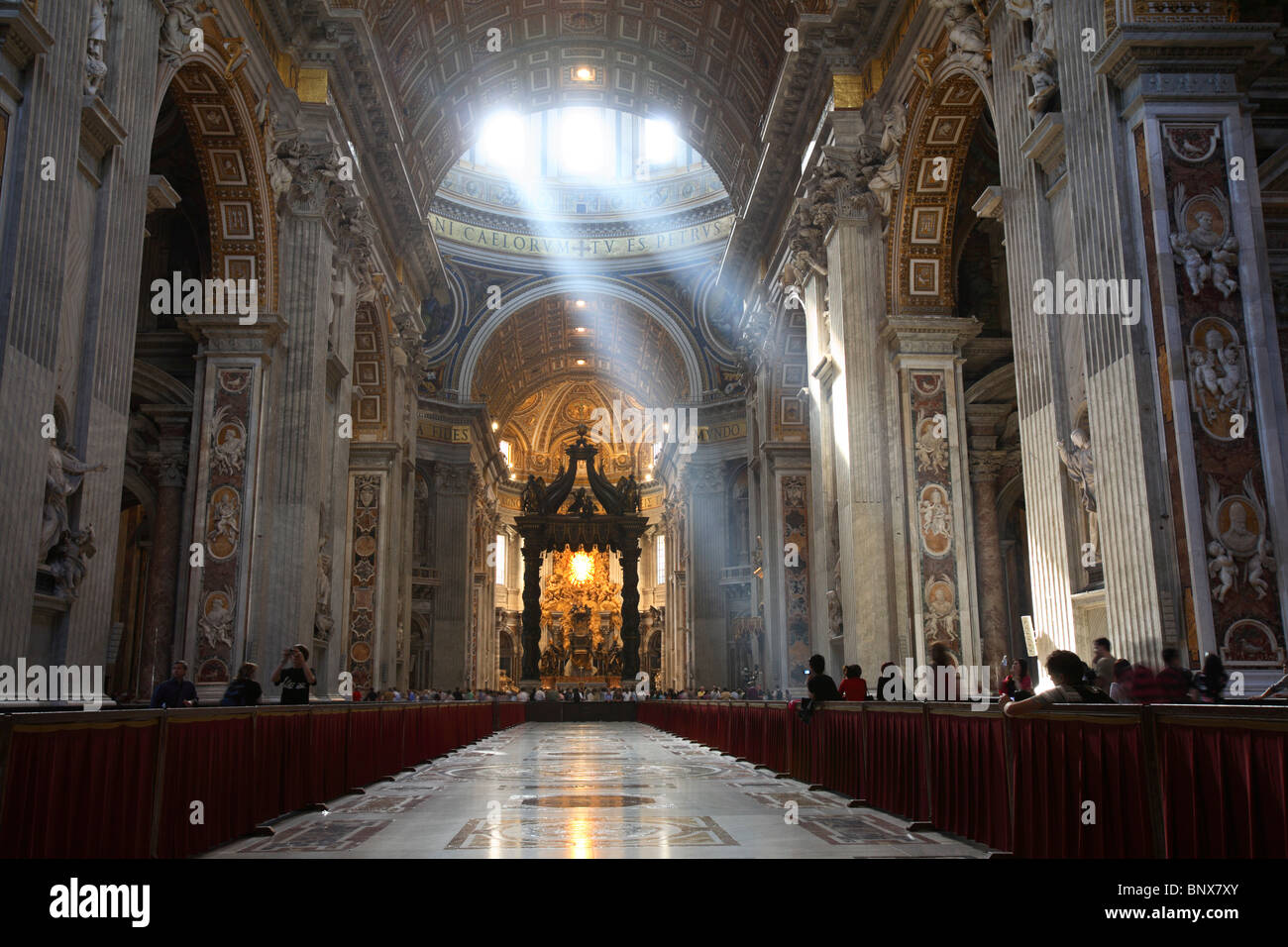Inside St. Peter's Basilica, Rome, Italy Stock Photo - Alamy