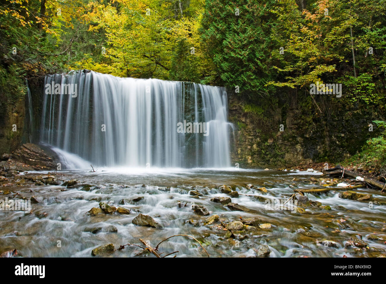 Hogg's Falls on the Boyne River, Niagara Escarpment, Ontario, Canada ...