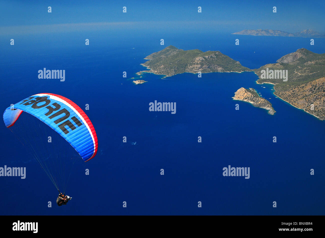 Flying over the Fethye Gulf, Turkey Stock Photo - Alamy