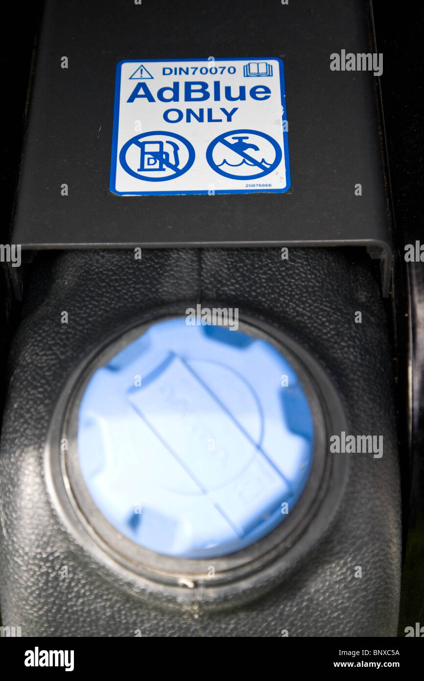 AdBlue tank on a lorry Stock Photo - Alamy