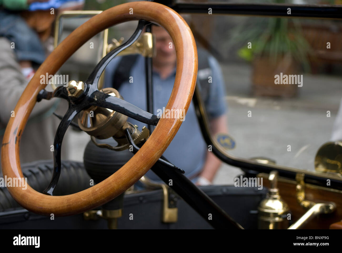 Part of the interior of a Model T Ford car in Edinburgh, Scotland ...