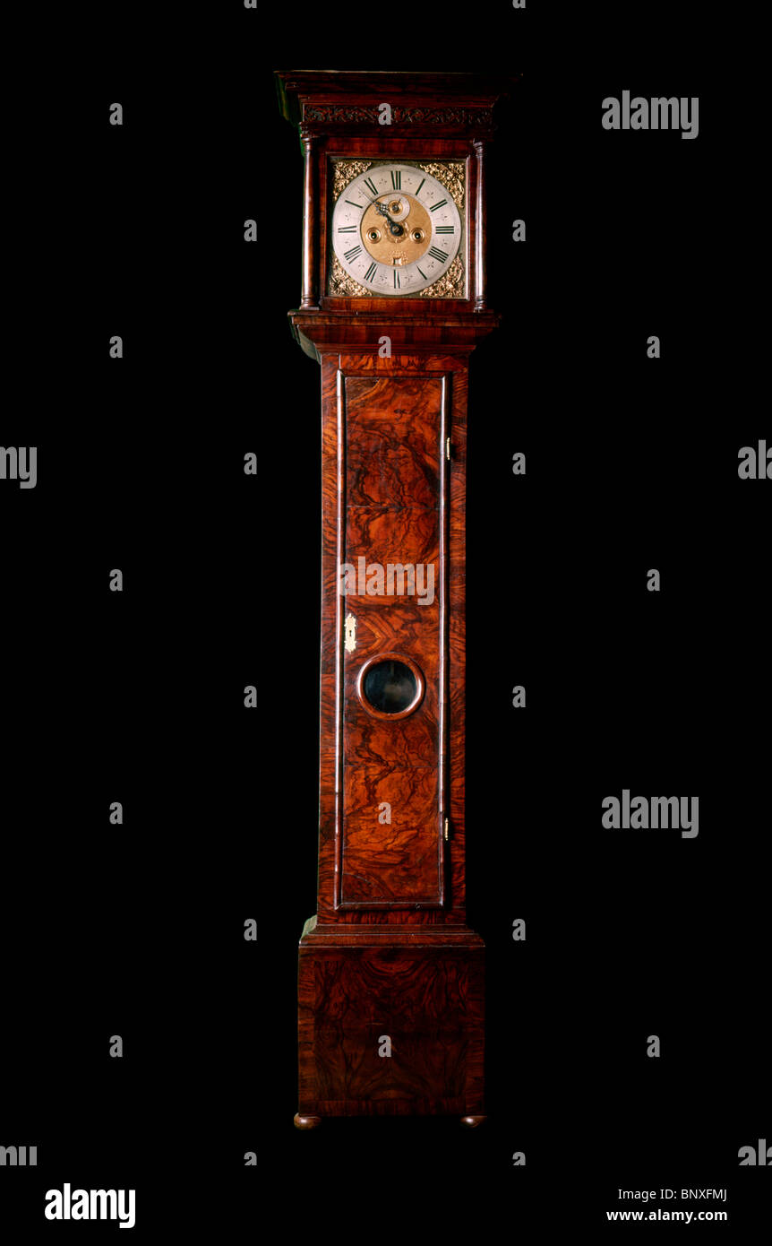 English longcase clock Stock Photo - Alamy
