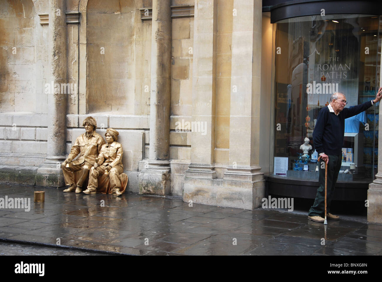 buskers in Bath town centre United Kingdom Stock Photo - Alamy
