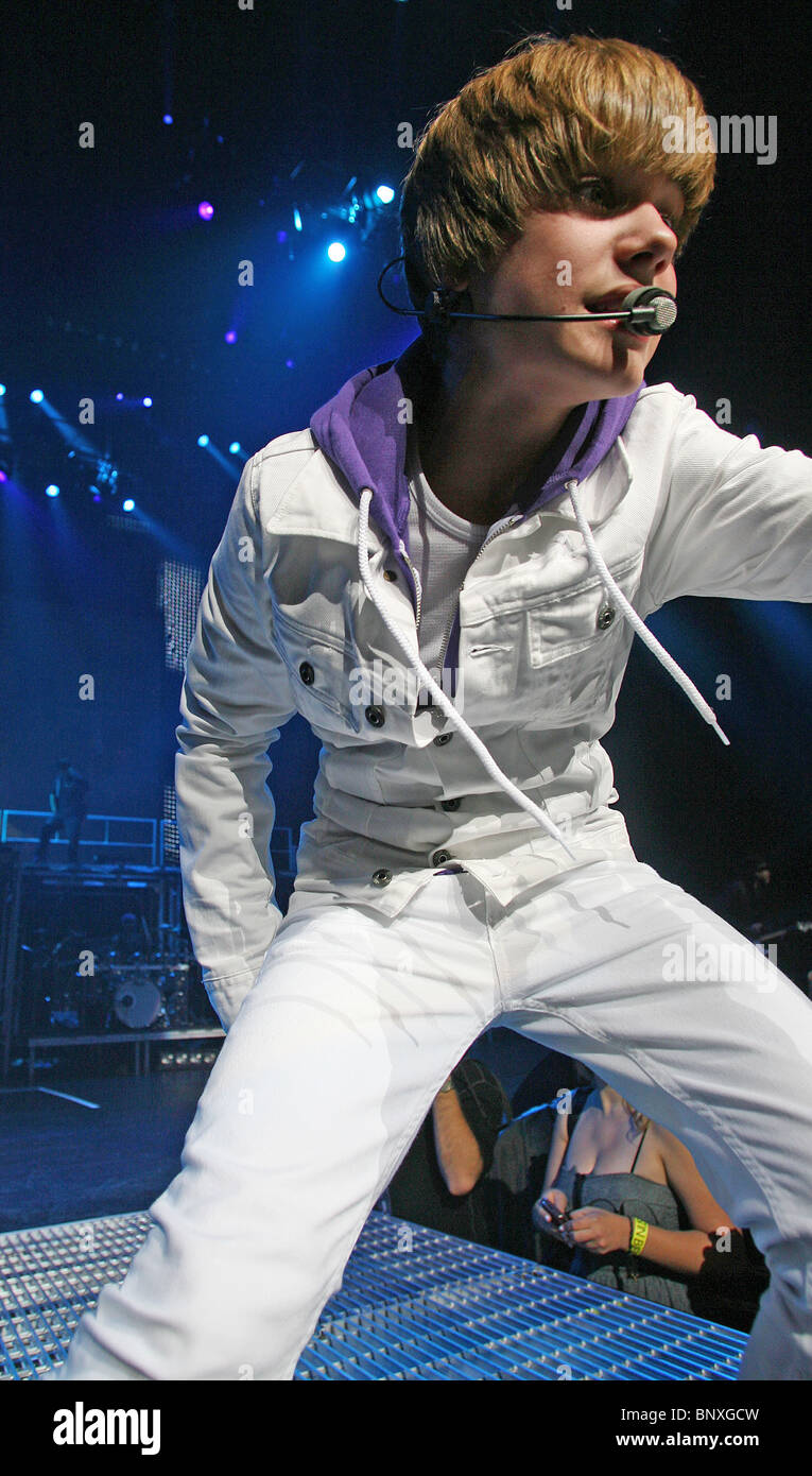 JUSTIN BIEBER - US singer at Nokia Theatre L.A. Live on July 20, 2010 ...