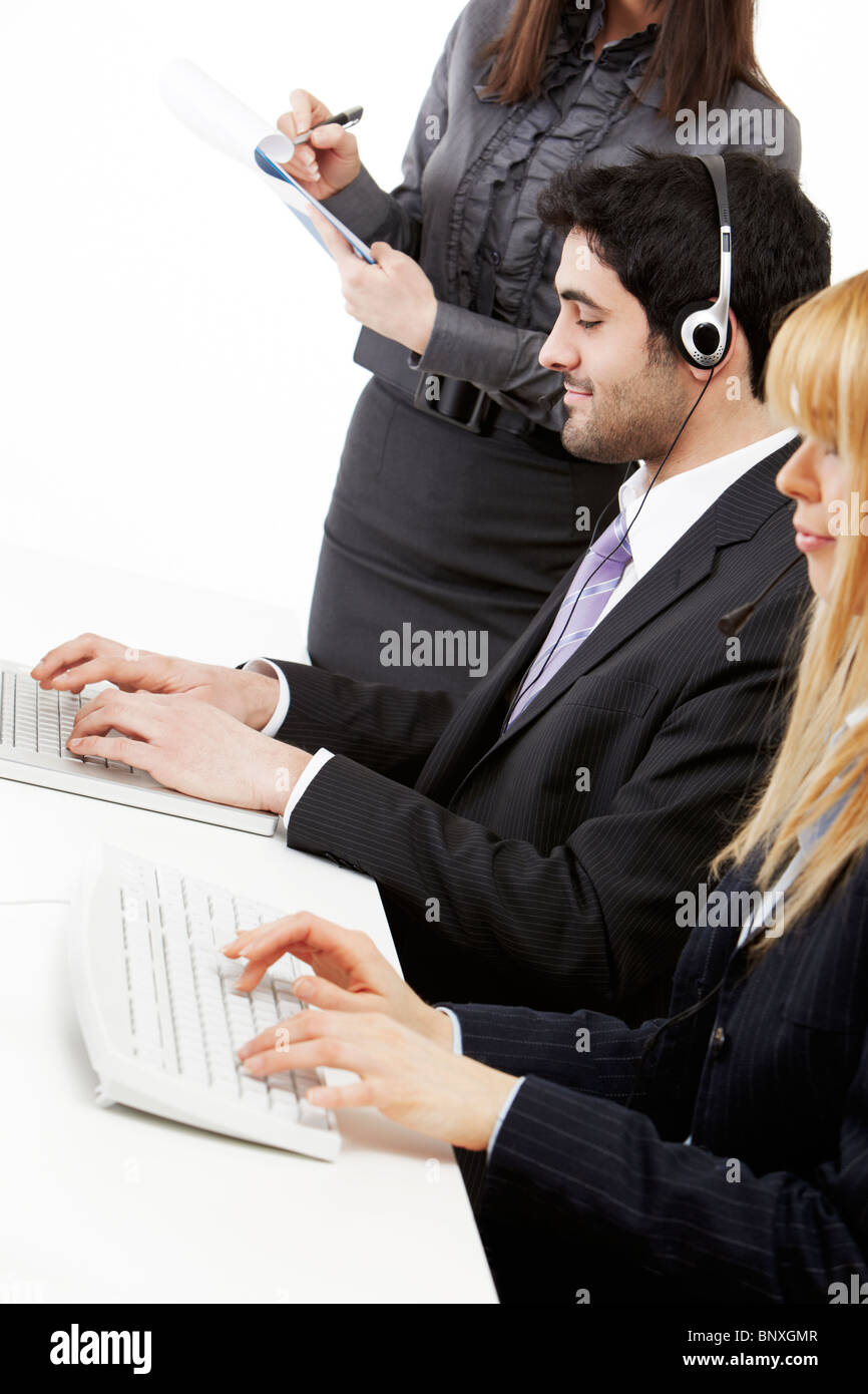 Call centre man hi-res stock photography and images - Alamy