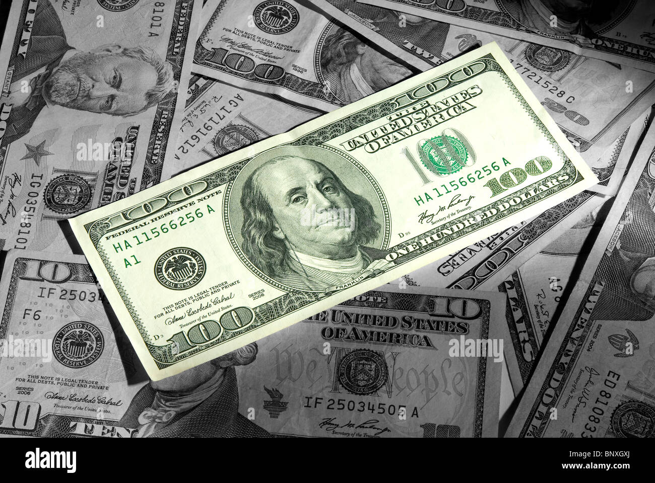100 dollar bill vector hi-res stock photography and images - Alamy