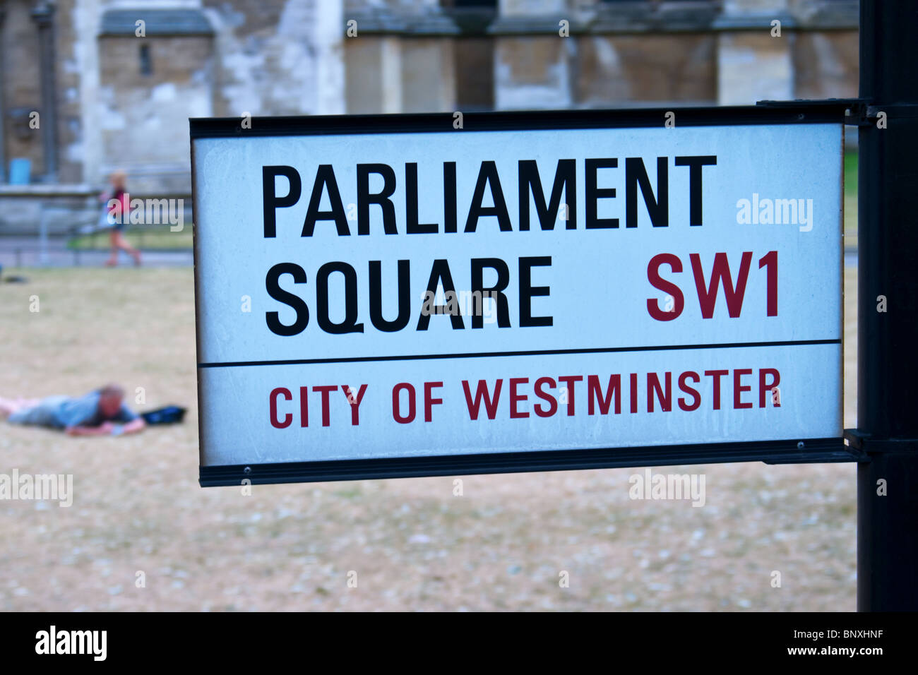 Street sign parliament square london hi-res stock photography and ...
