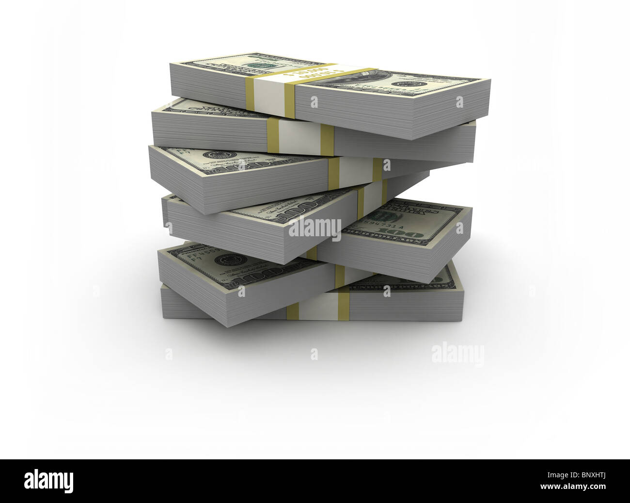 Tall stack of money Cut Out Stock Images & Pictures - Alamy
