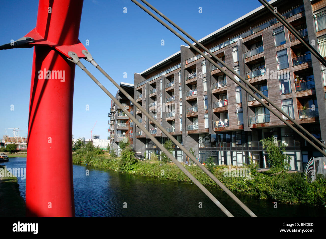 Omega Works apartment block by the side of the Hertford Union Canal on ...