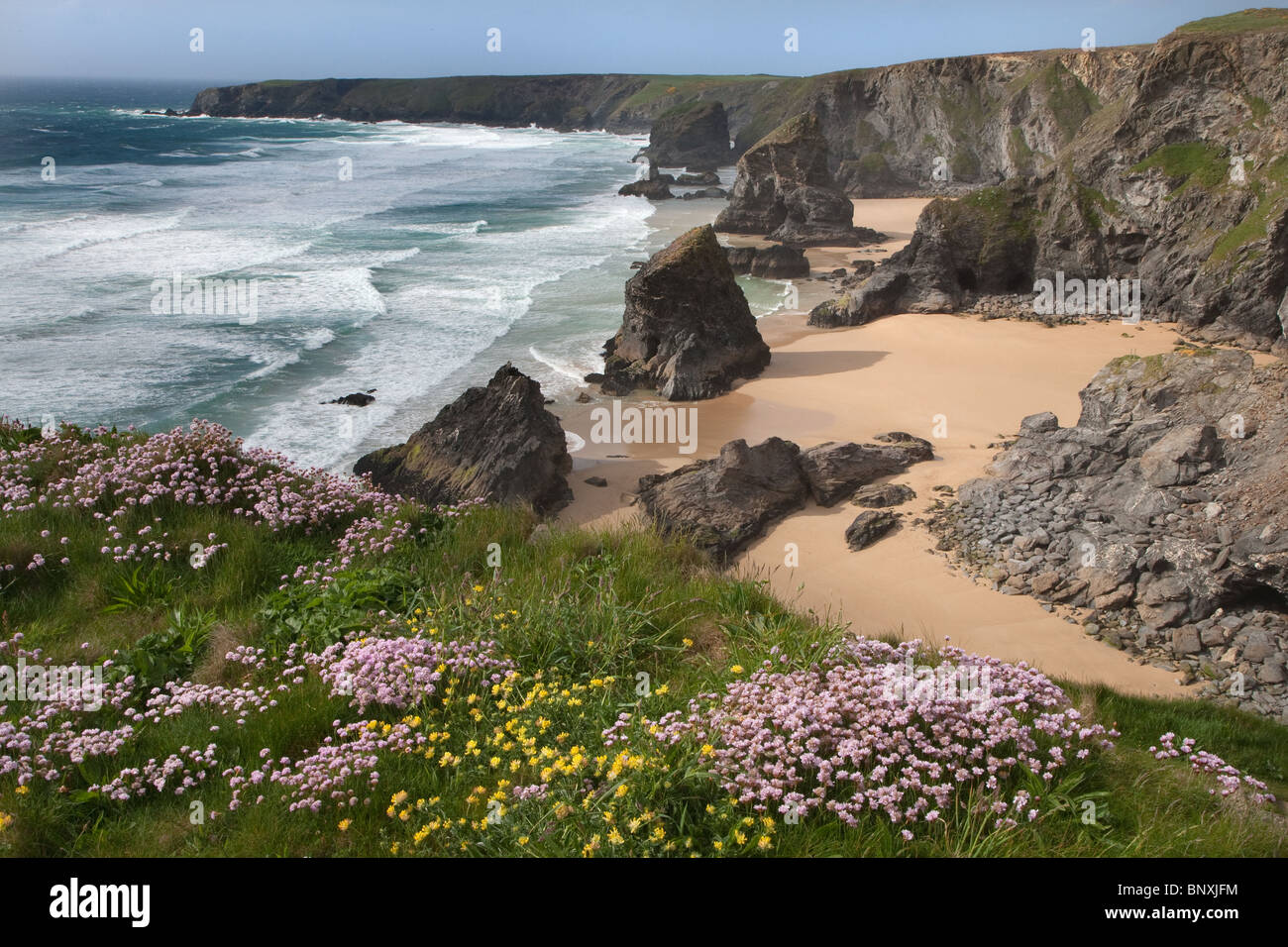 Steps holiday resort cornwall hi-res stock photography and images - Alamy