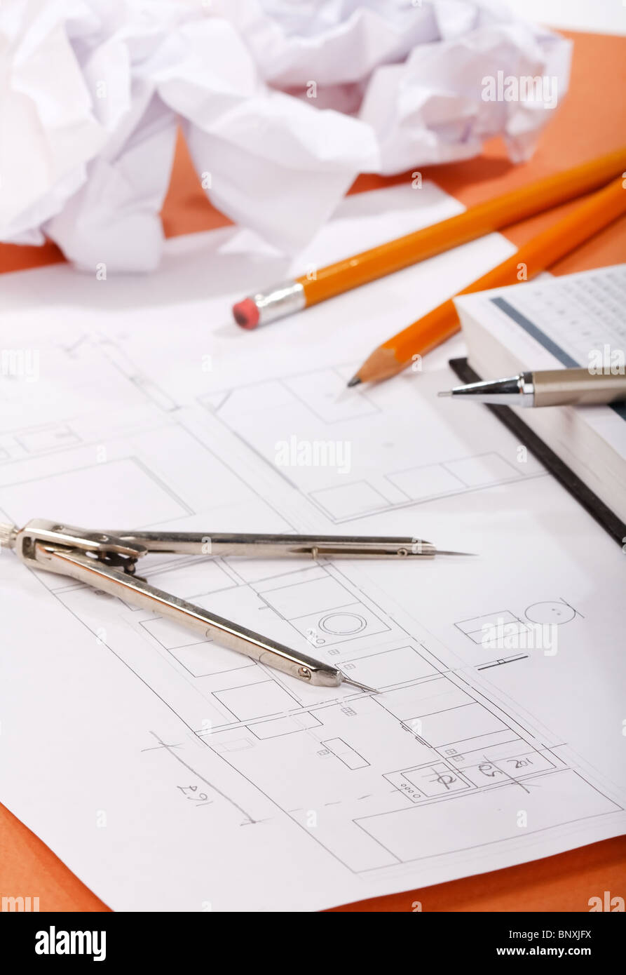 Modern house architecture pen plan hi-res stock photography and images ...