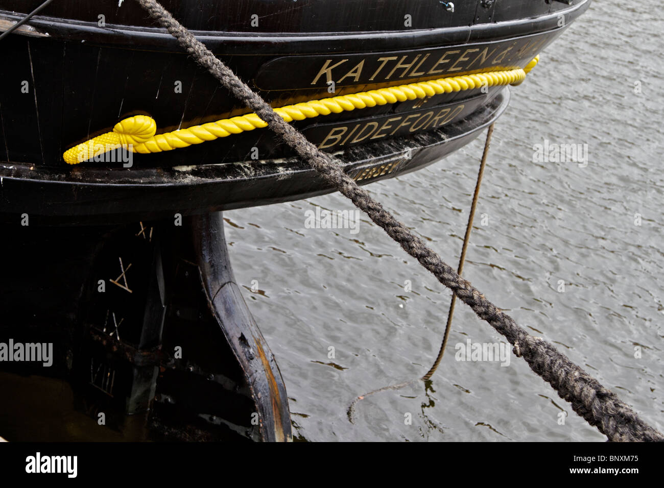 Tall ship KATHLEEN & MAY moored in Canning dock Stock Photo - Alamy