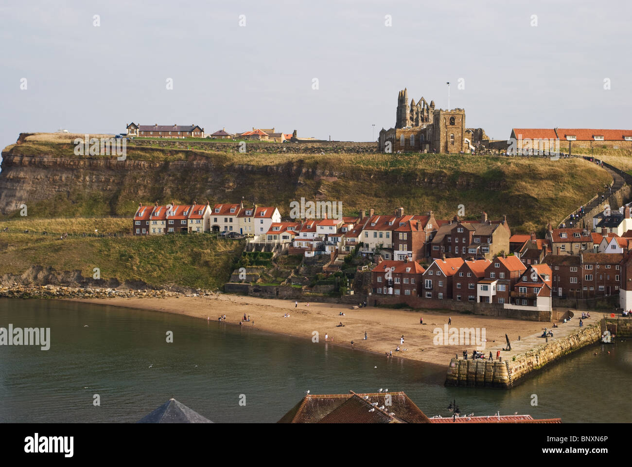Whitby life on the beach Stock Photo - Alamy